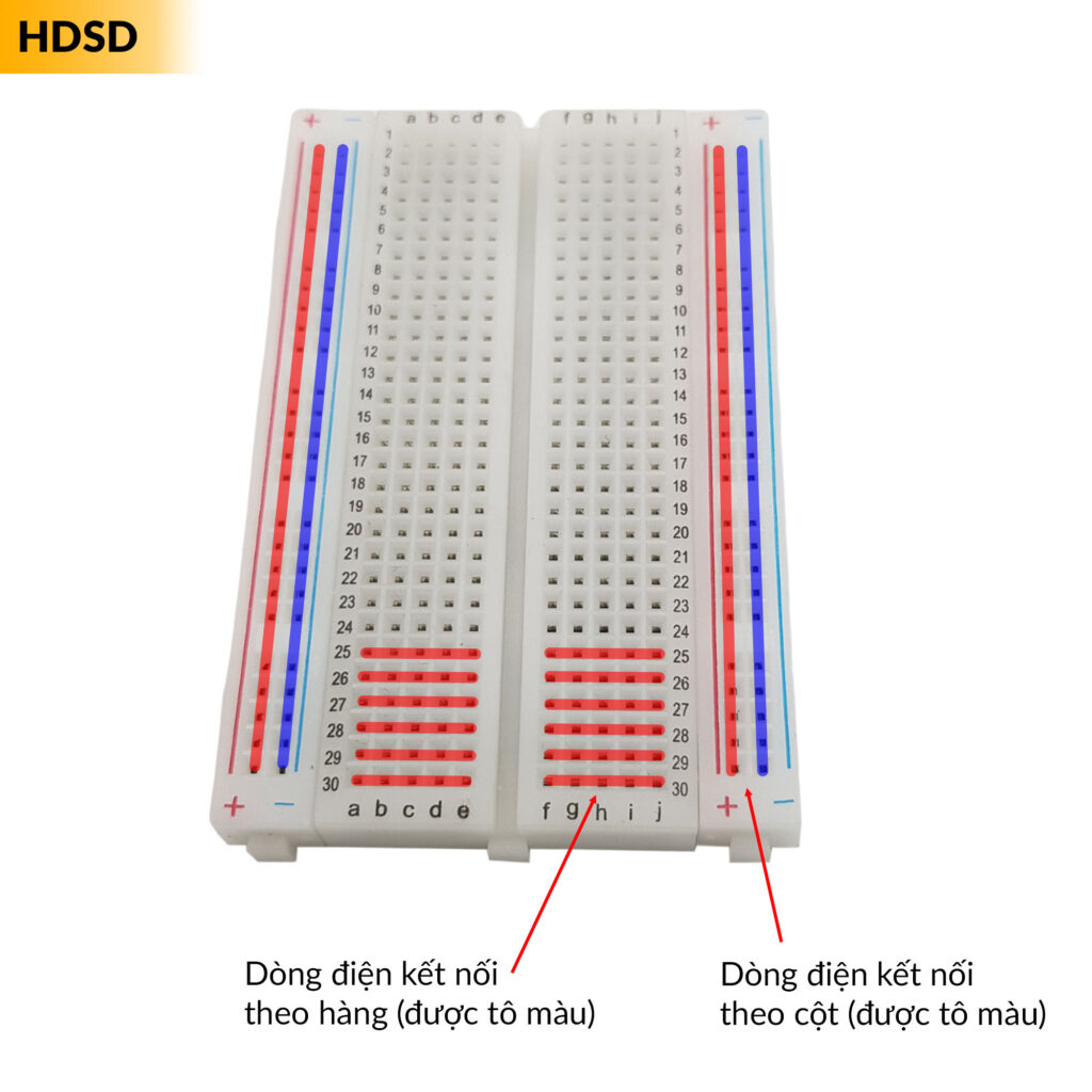 Test board, Bread board 85x55mm 400 lỗ - Nshop