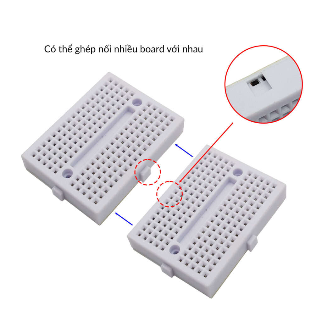 Test board cắm mini, Breadboard Mini SYB-170 (màu sắc ngẫu nhiên) - Nshop