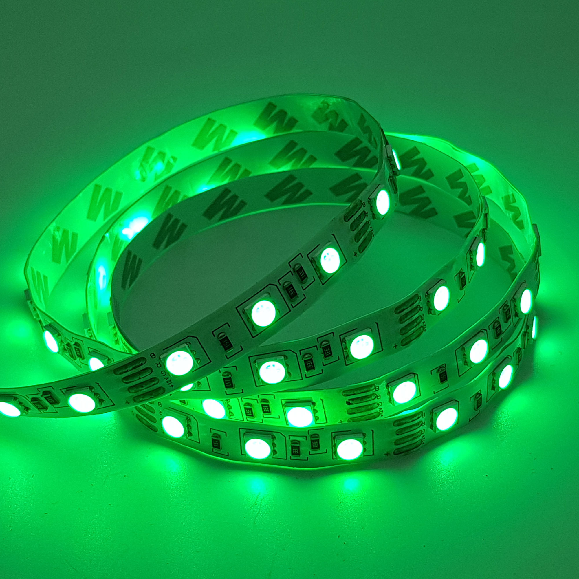 Led dây RGB 5050 1m 60 bóng 12VDC (không jack cắm) - Nshop