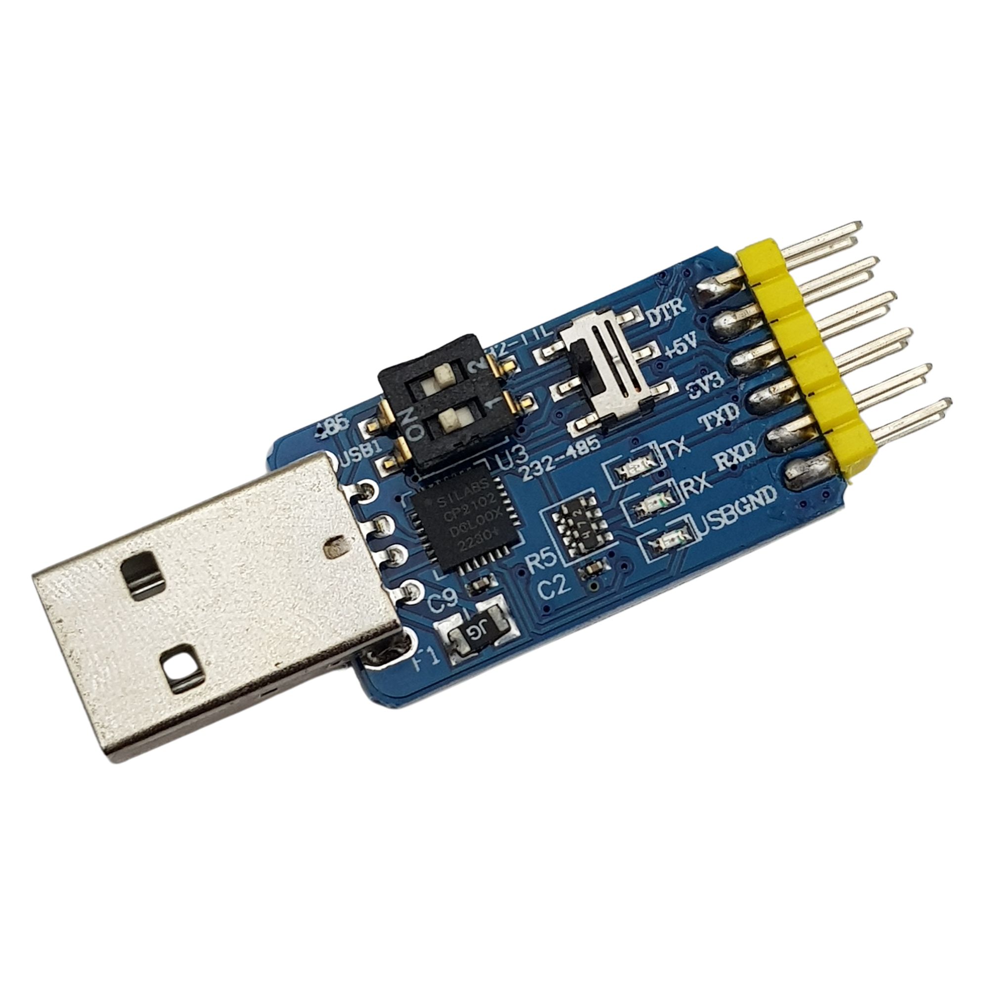 Mạch Chuyển Tín Hiệu 6 Chức Năng USB to TTL UART RS232 RS485 - Nshop