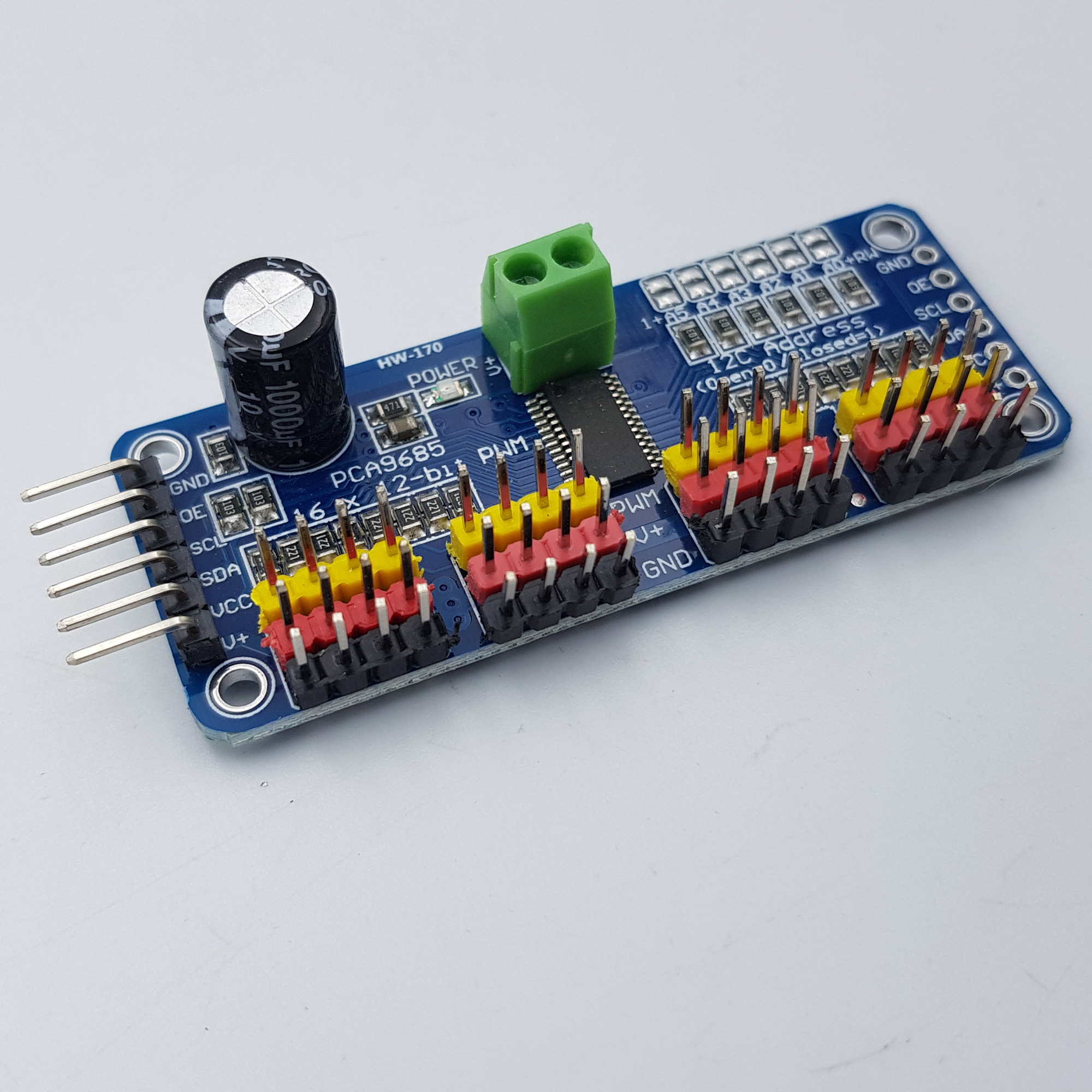 Mạch điều khiển 16 chanel pwm pca9685 - Nshop