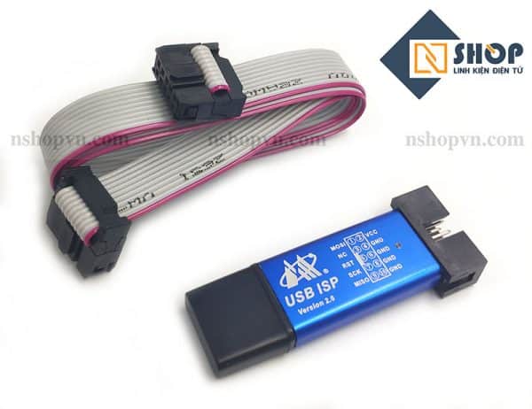 Mạch nạp Avr Isp Usb_Asp vỏ nhôm - Nshop