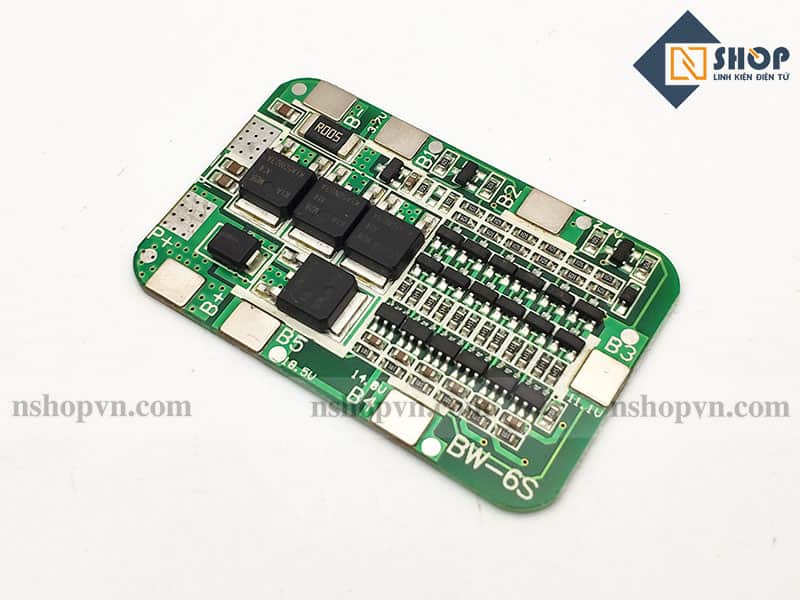 Mạch Sạc và Bảo Vệ Pin 6S 12A - Nshop