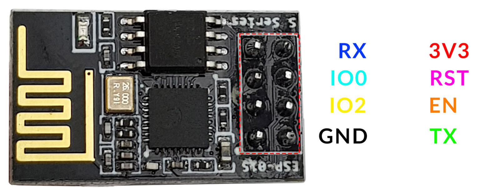 Mạch thu phát wifi ESP8266 uart ESP-01S - Nshop