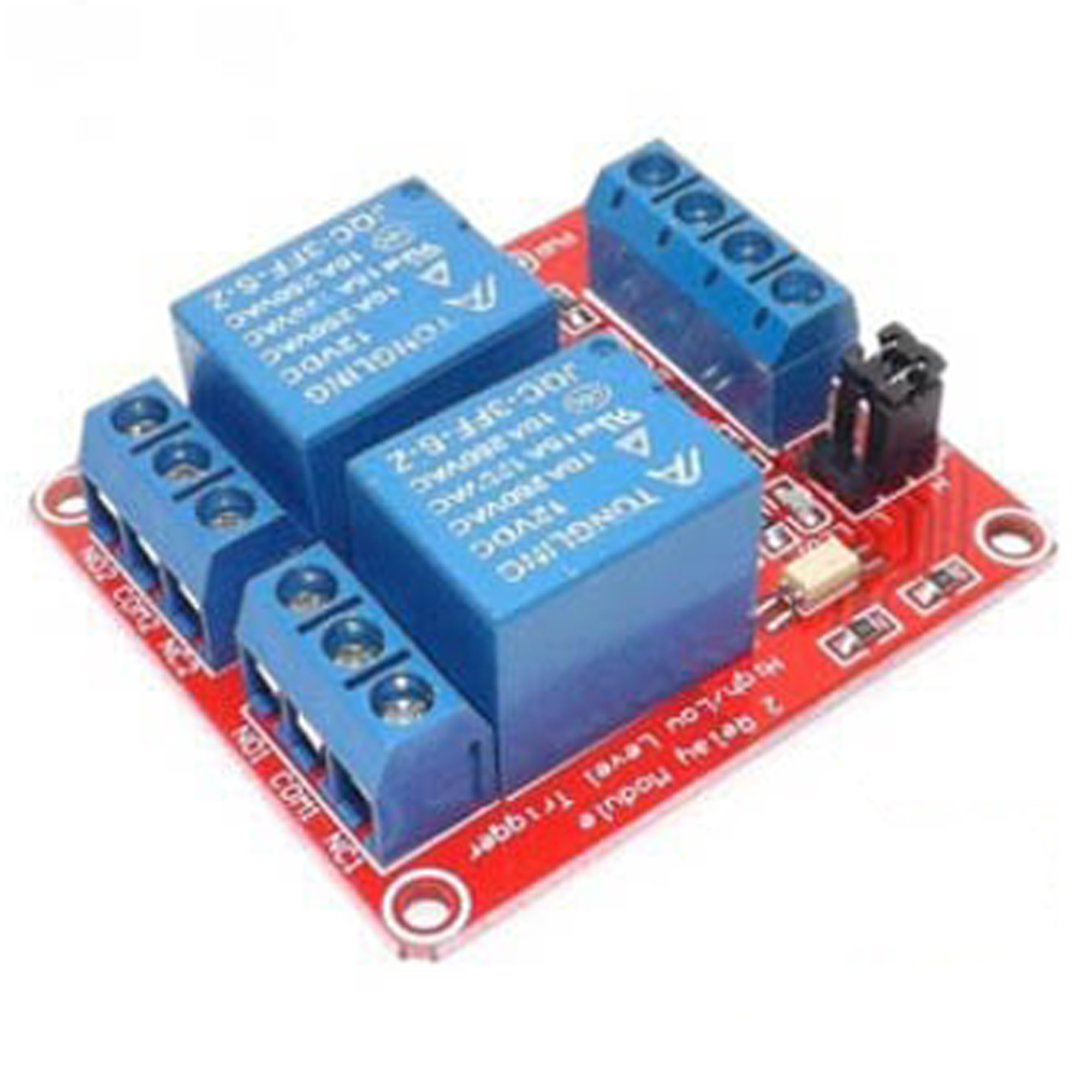 Module 2 Relay Với Opto Cách Ly Kích H/L (12VDC) - Nshop