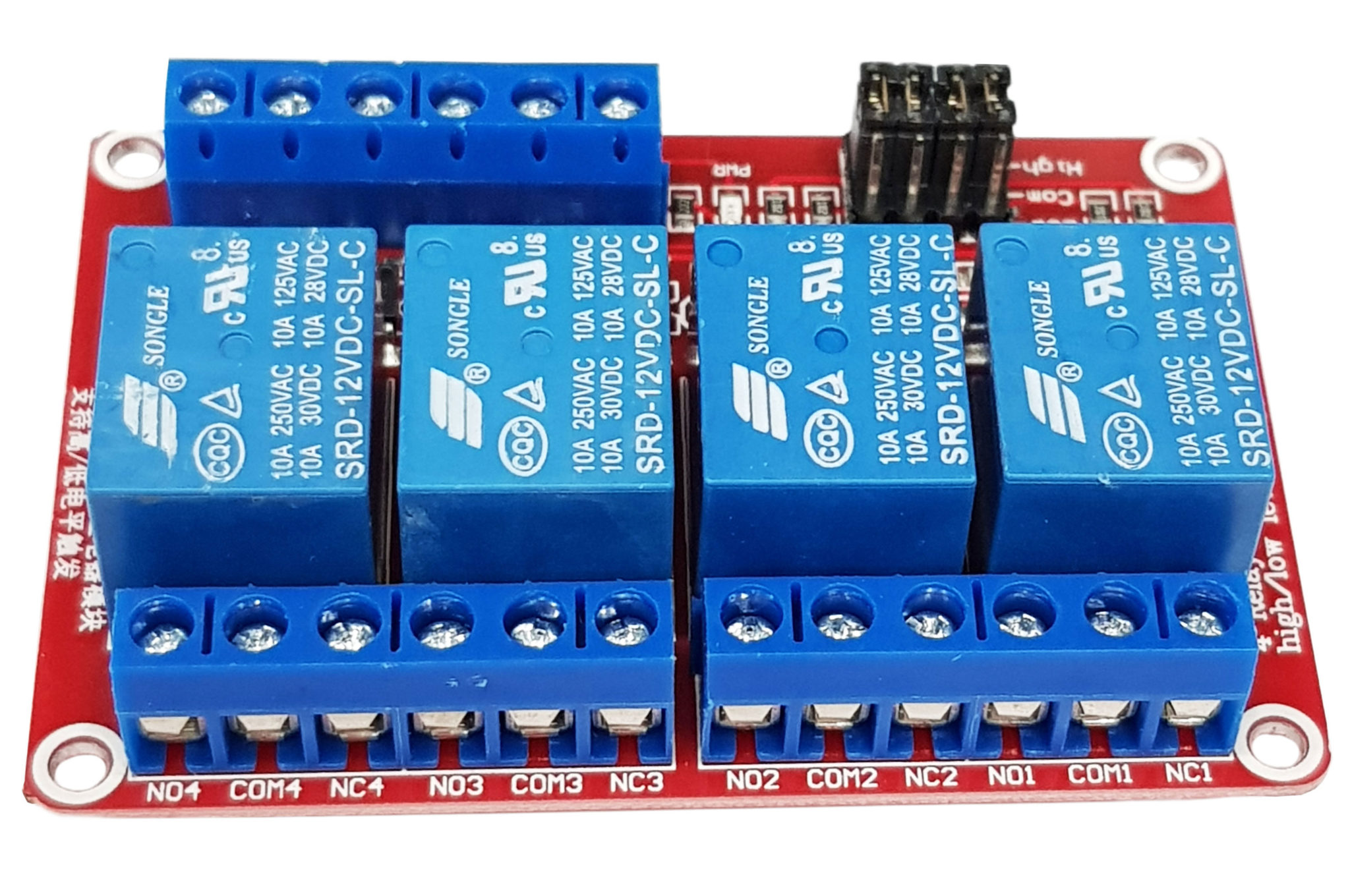 Module 4 Relay Kích H/L 12VDC - Nshop