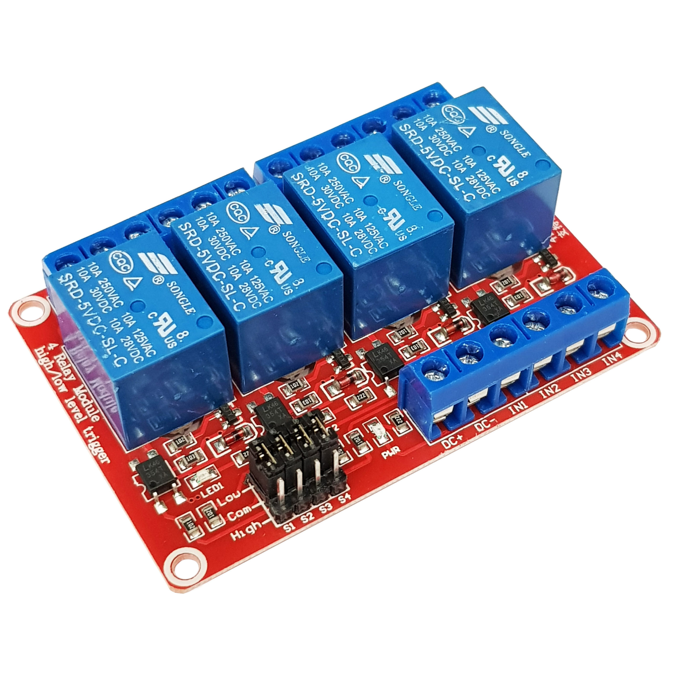 Module 4 Relay Kích H/L (5VDC) - Nshop