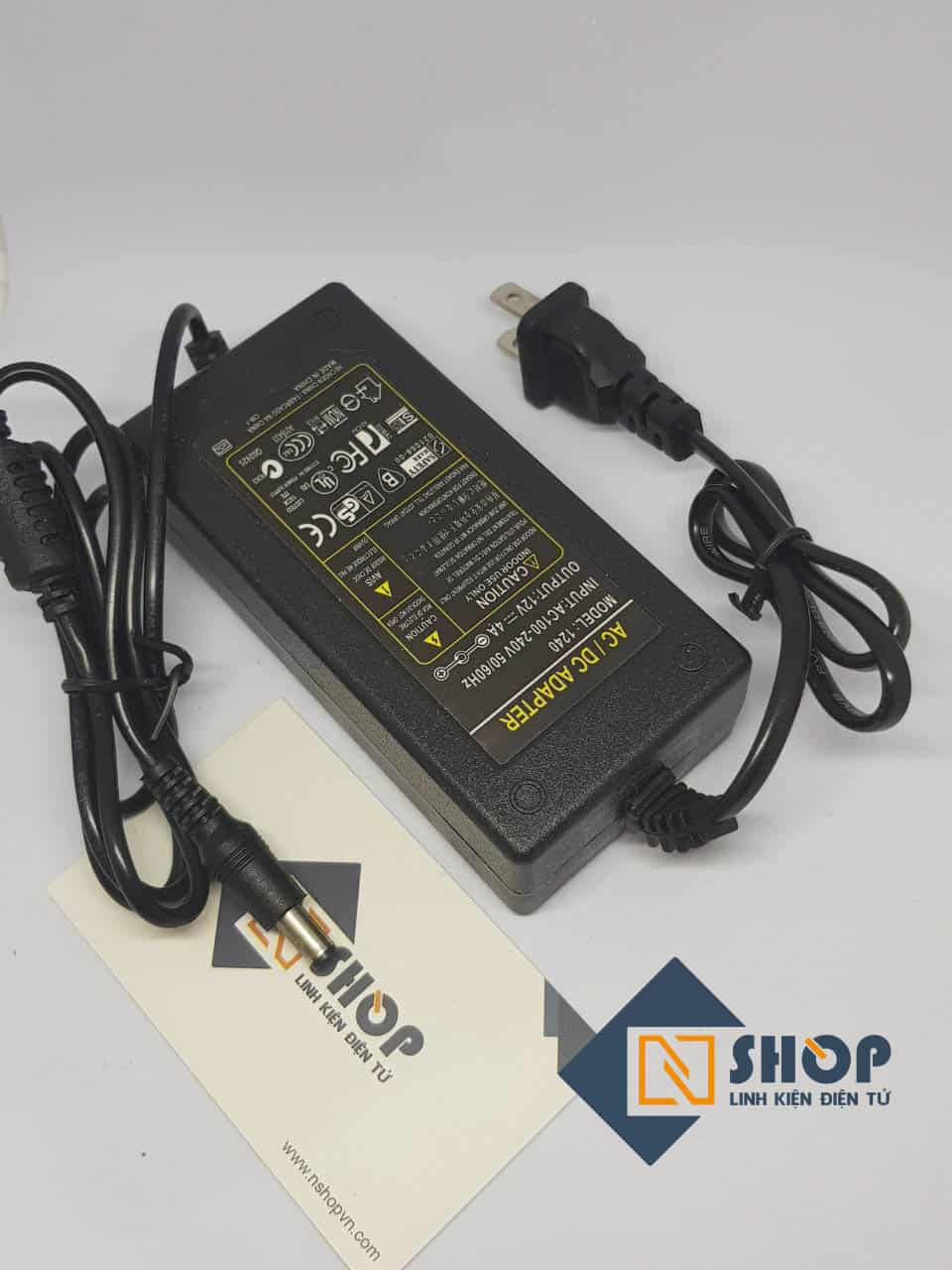 Nguồn adapter 12V 4A - Nshop