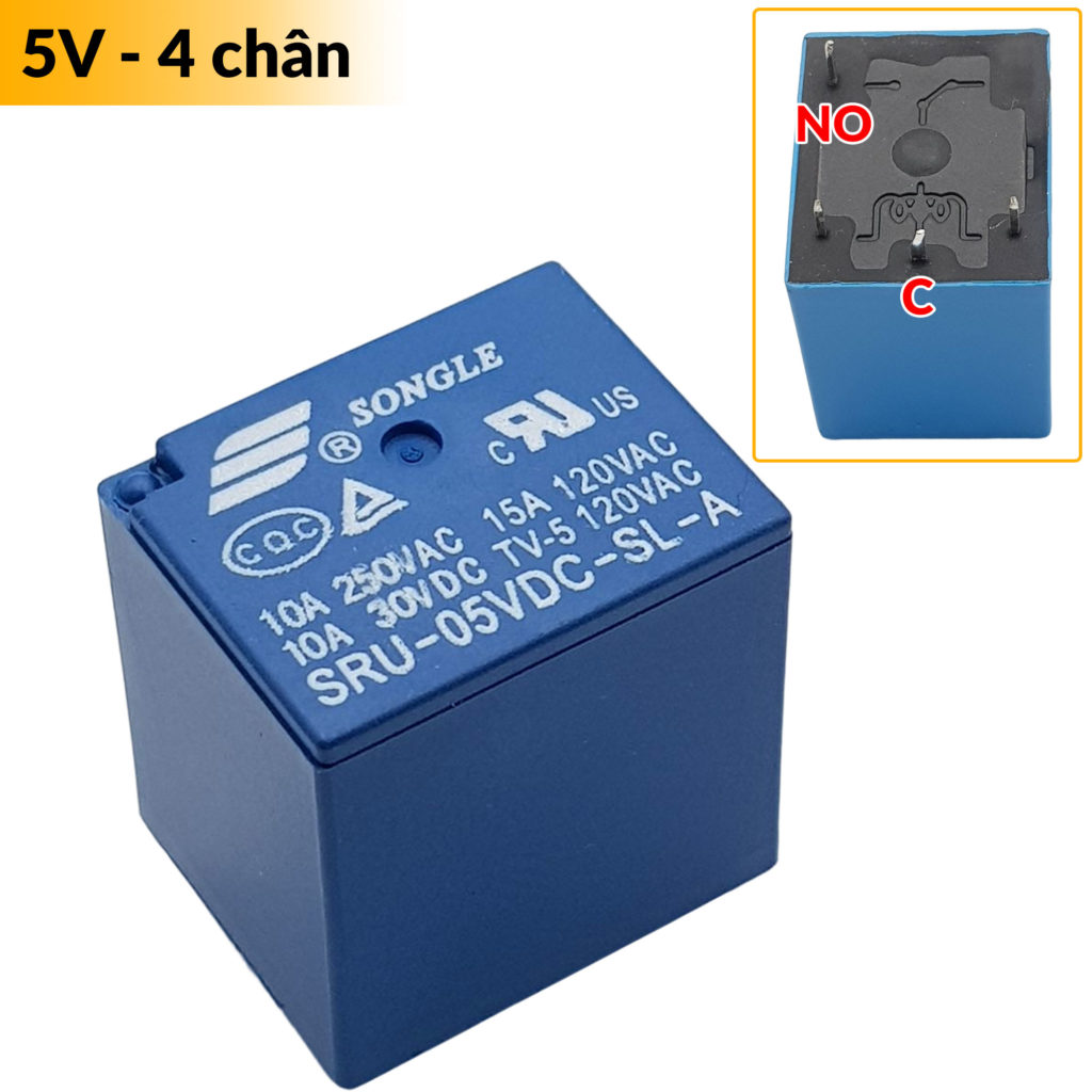 Relay 5VDC SRD 5 chân - Nshop
