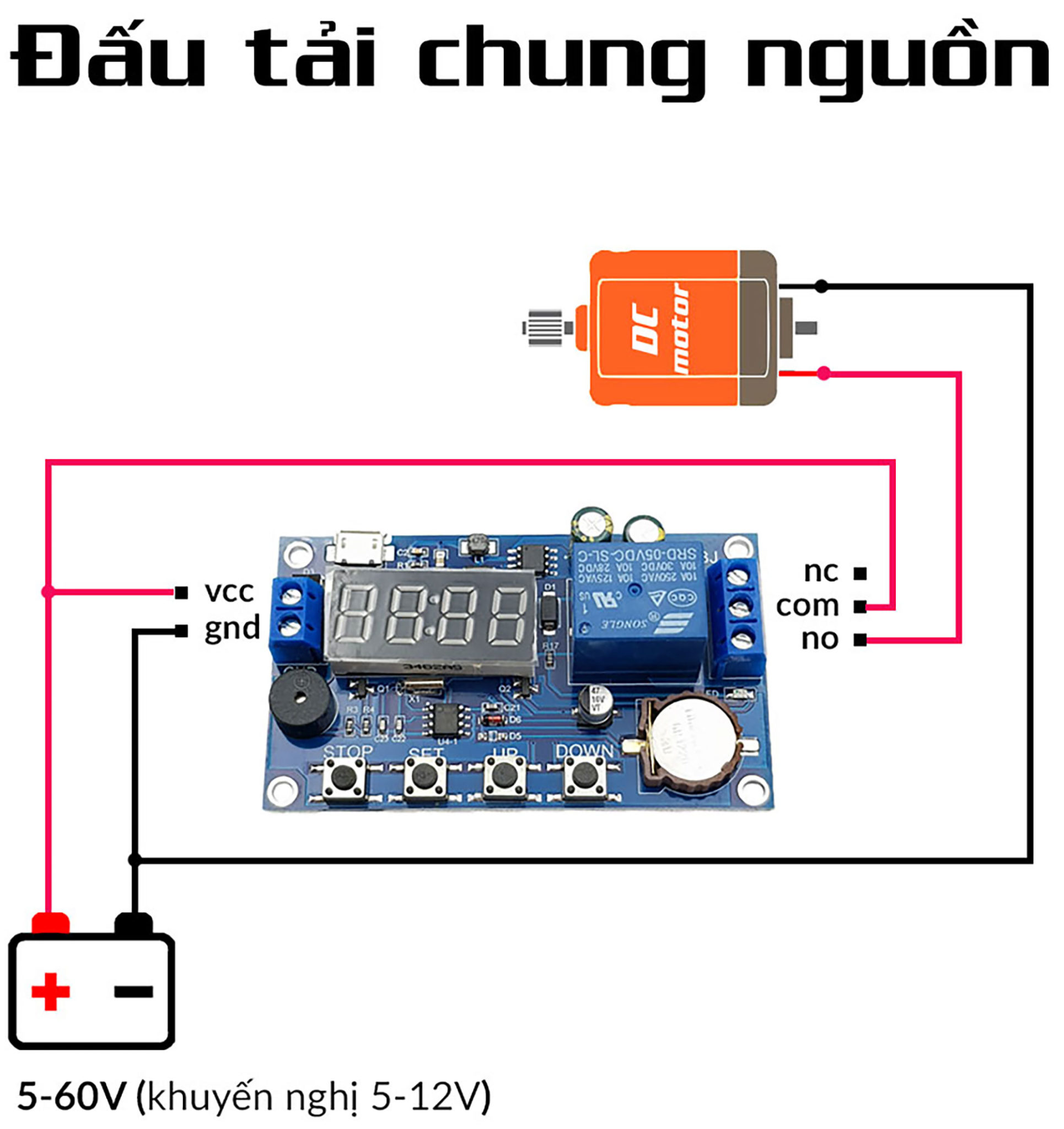 Mạch đóng ngắt thời gian thực - Nshop