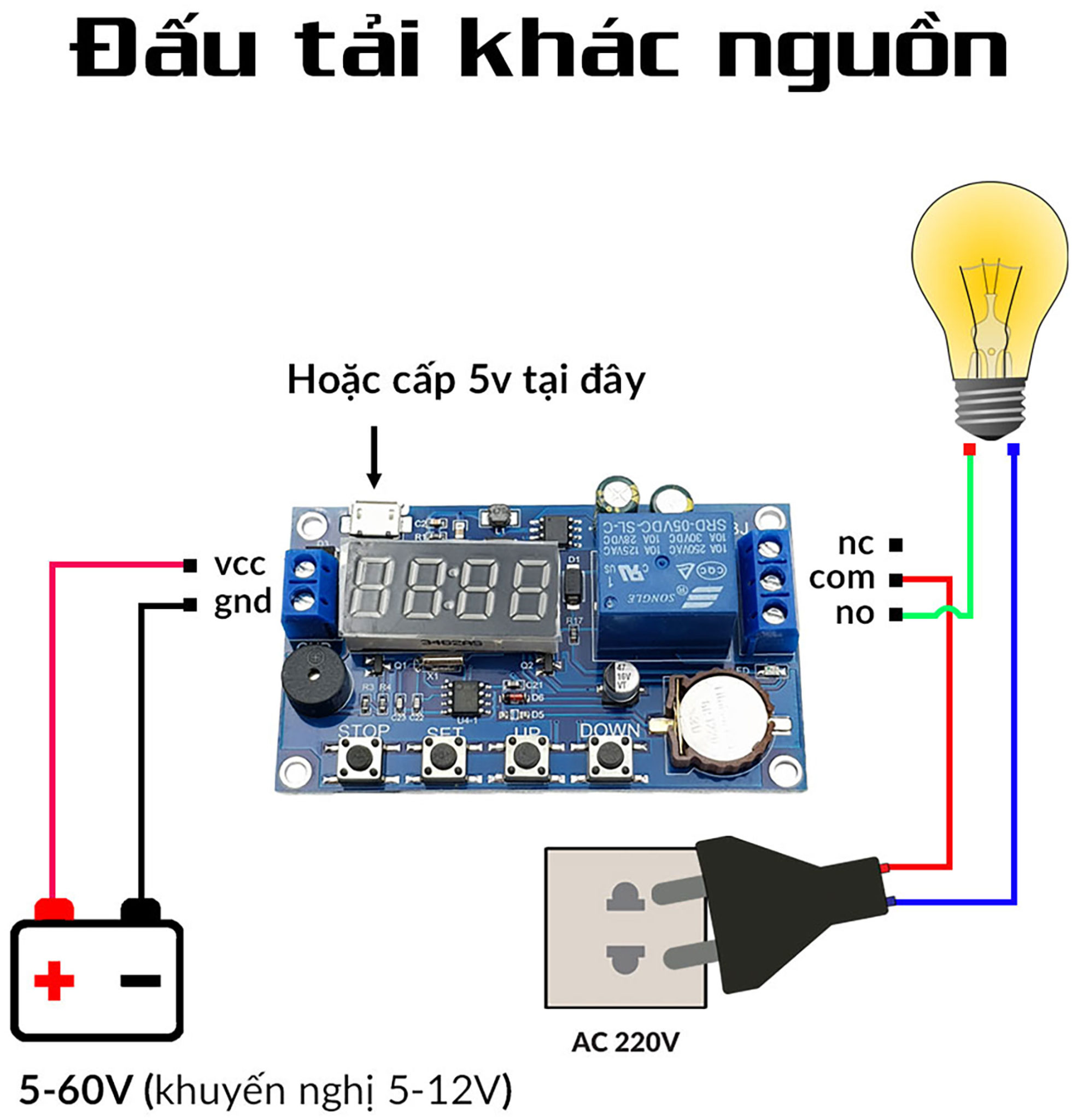 Mạch đóng ngắt thời gian thực - Nshop