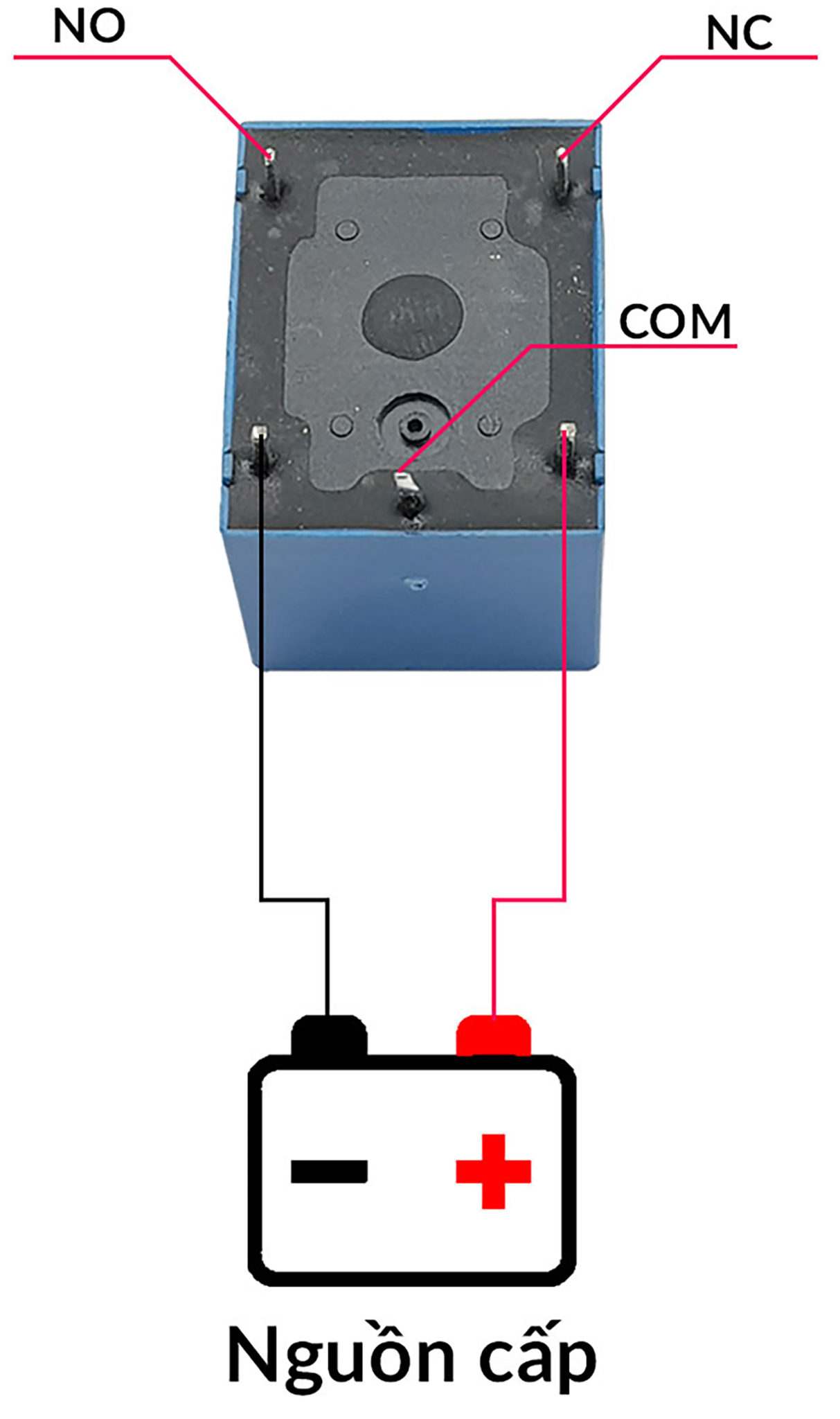 Relay 12VDC 10A 5 chân - Nshop
