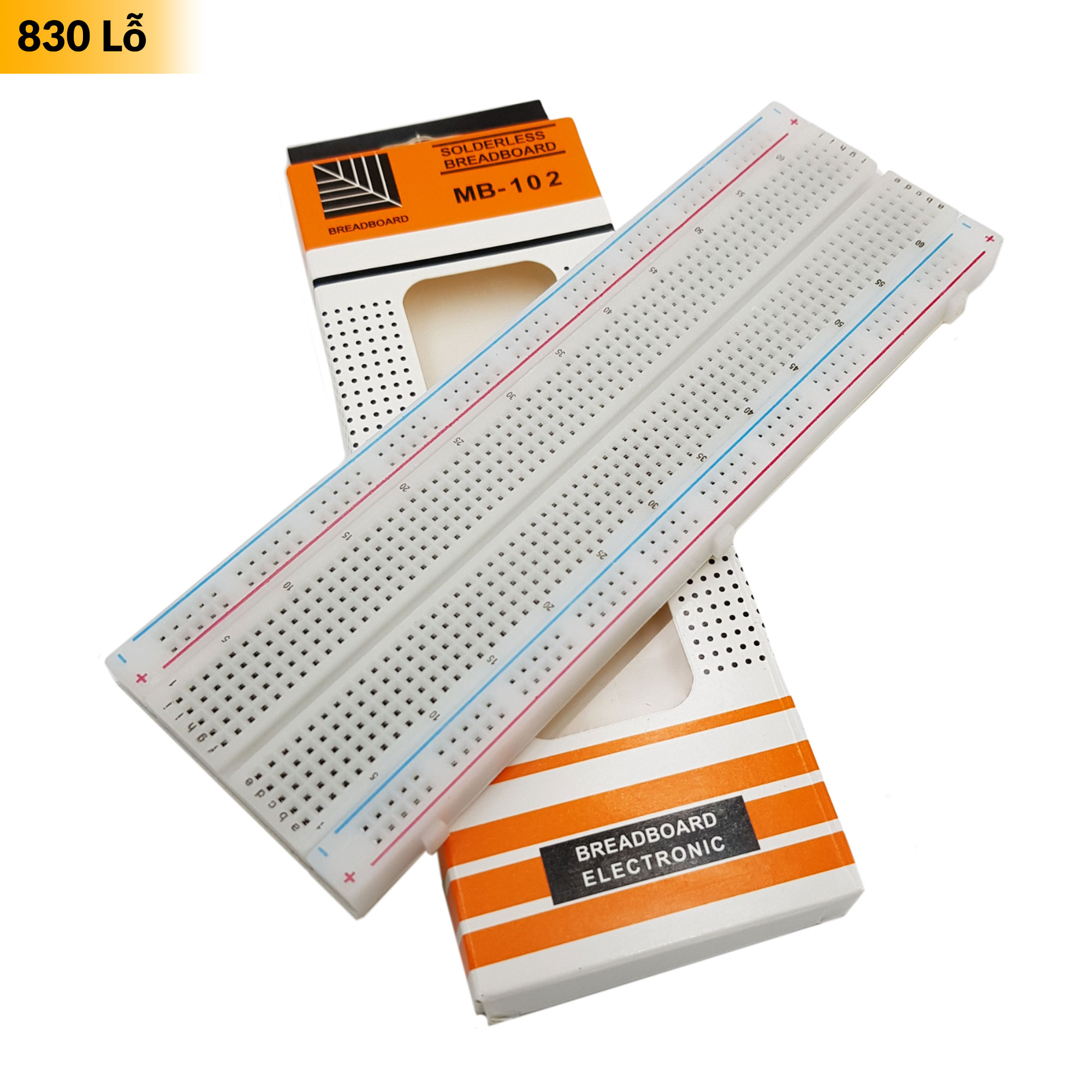 Test board Bread board MB-102 830 lỗ 165x54mm - Nshop