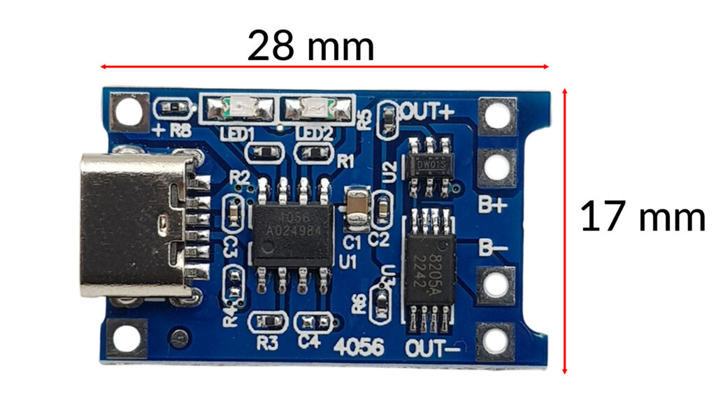Mạch sạc TP4056 cổng type C có bảo vệ - Nshop