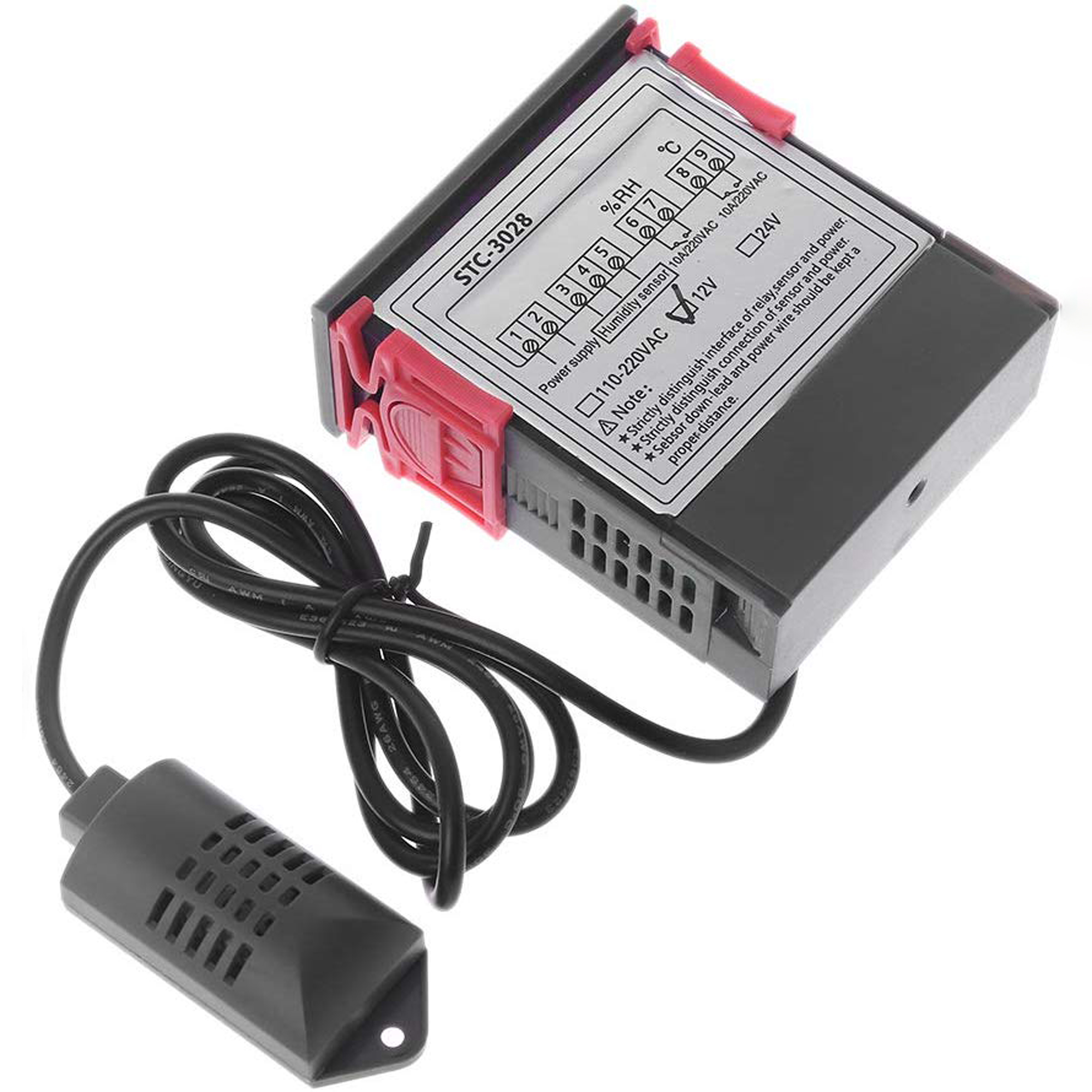Bộ khống chế nhiệt độ, độ ẩm STC-3028 12VDC - Nshop
