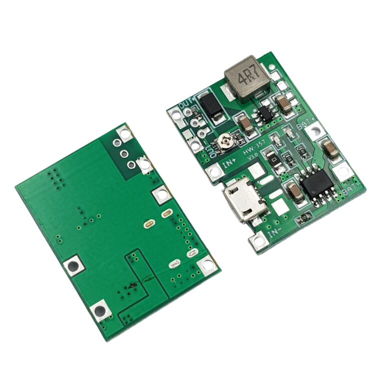 Mạch sạc pin 18650 1s tích hợp tăng áp 27v Micro USB - Nshop