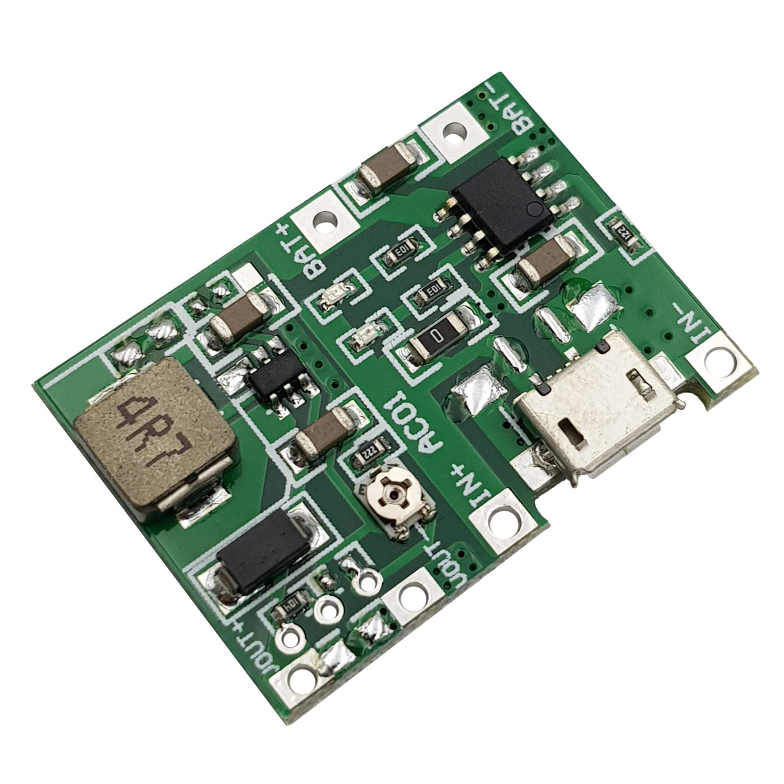 Mạch sạc pin 18650 1s tích hợp tăng áp 27v - Nshop