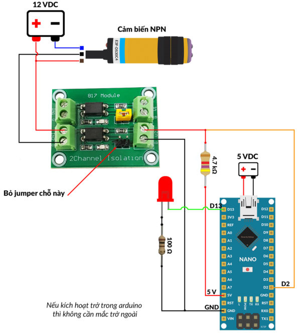 Mạch Opto Cách Ly 2 Kênh PC817 - Nshop