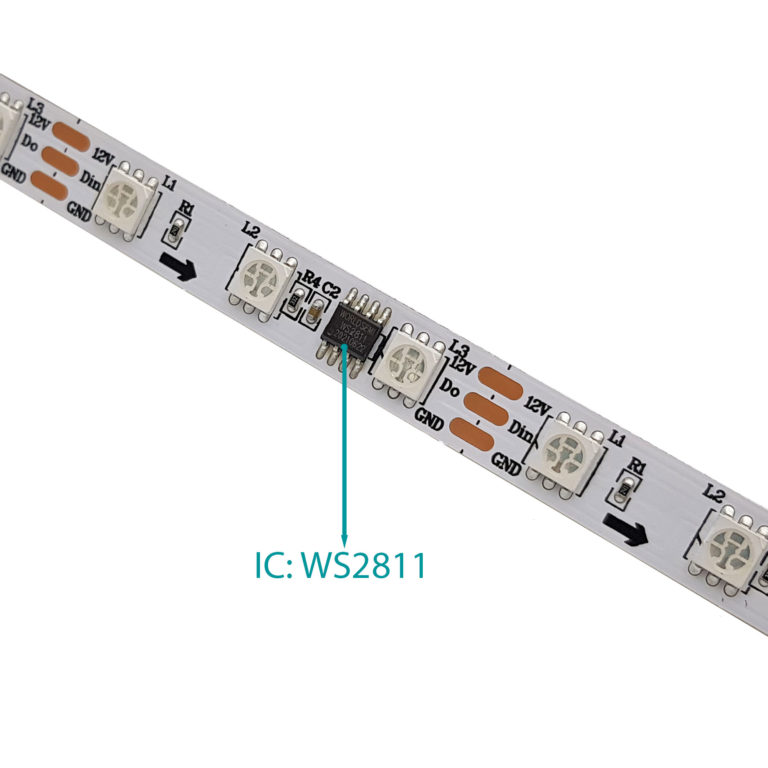 Led dây WS2811 phủ epoxy 12VDC - Nshop