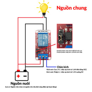 Module 1 Relay Với Opto Cách Ly Kích H/L (5VDC) - Nshop