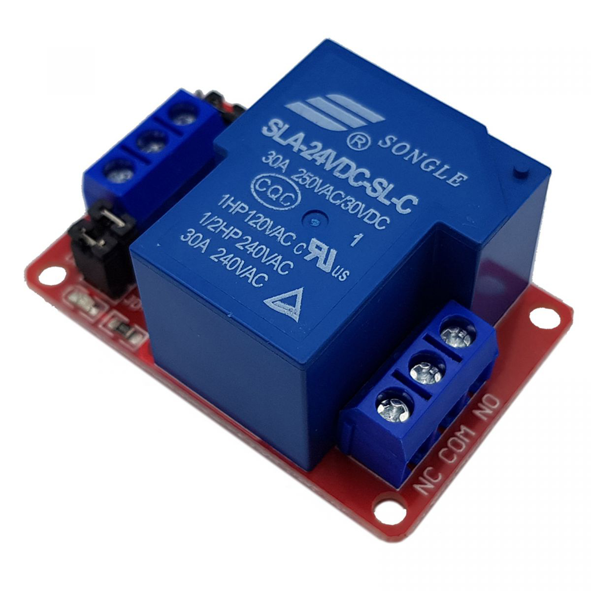 Module 1 Relay Với Opto Cách Ly Kích H/L 24V 30A - Nshop