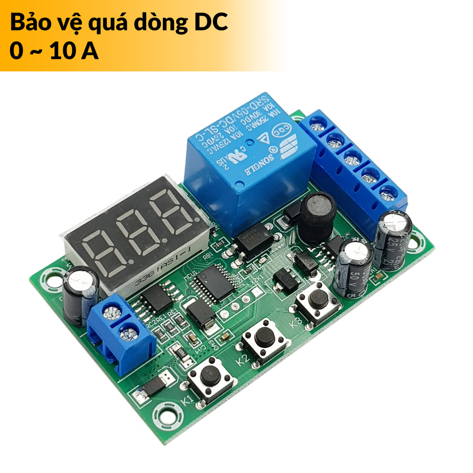 Mạch bảo vệ quá dòng DC 0-10A 5V DC - Nshop