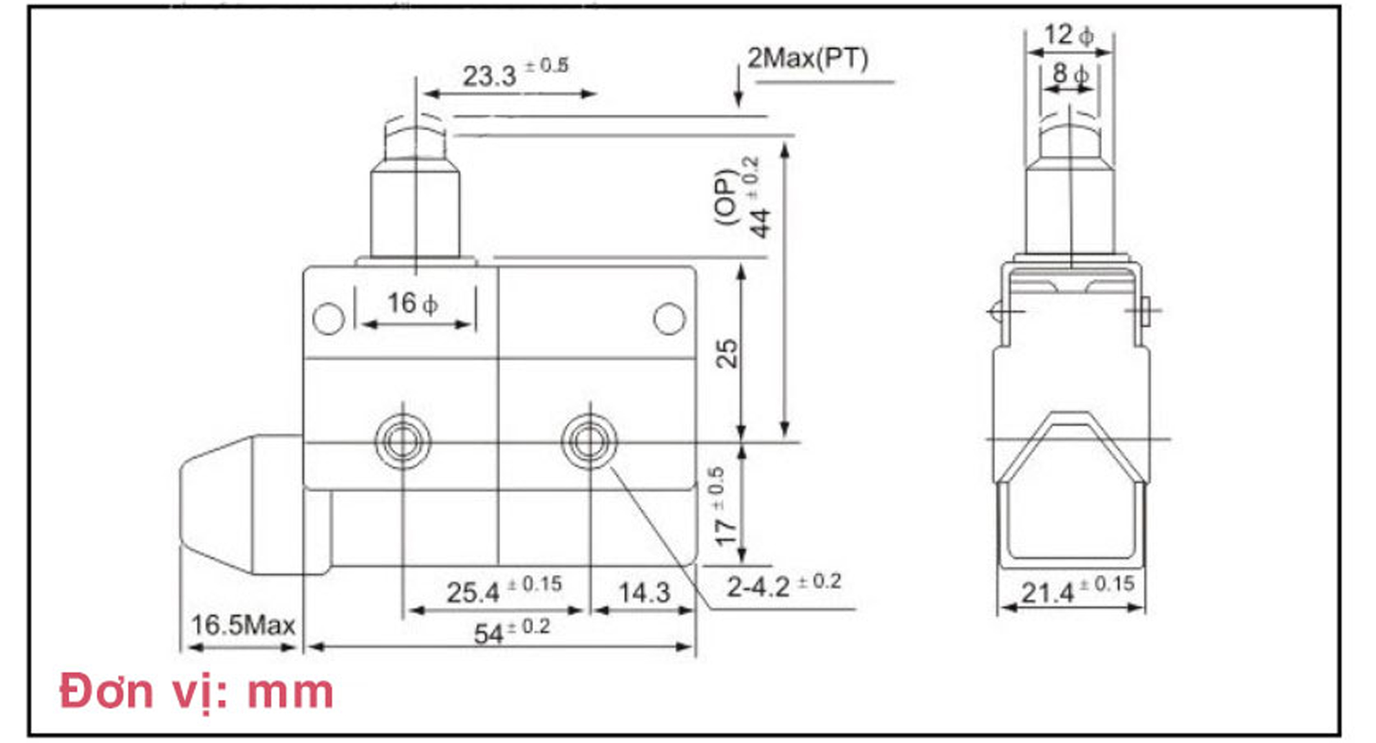 Công tắc hành trình Panasonic AZ-7110 – Vật Tư Giá Sỉ - Tổng Kho Solar