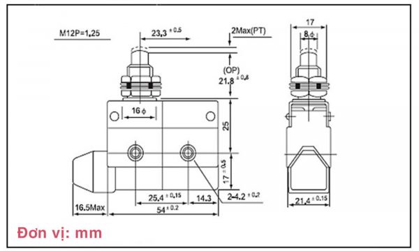 Công tắc hành trình Panasonic AZ-7310 – Vật Tư Giá Sỉ - Tổng Kho Solar