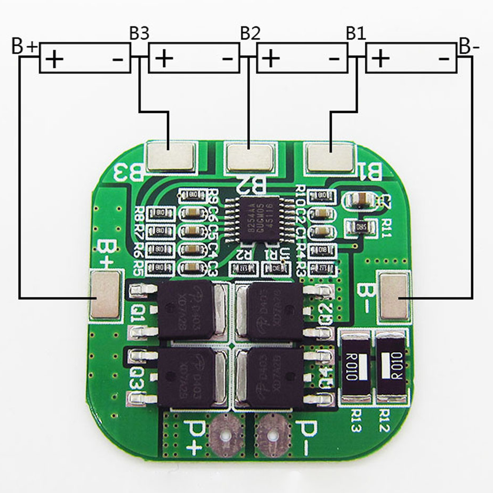 Mạch sạc xả và bảo vệ pin 4s HX-4S-D20 - Nshop