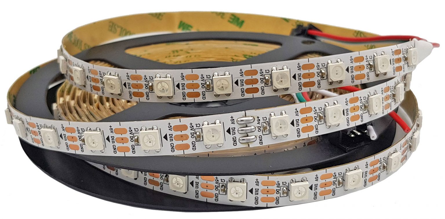 Led dây WS2812 5050 5VDC 1m 60 bóng Không phủ epoxy - Nshop