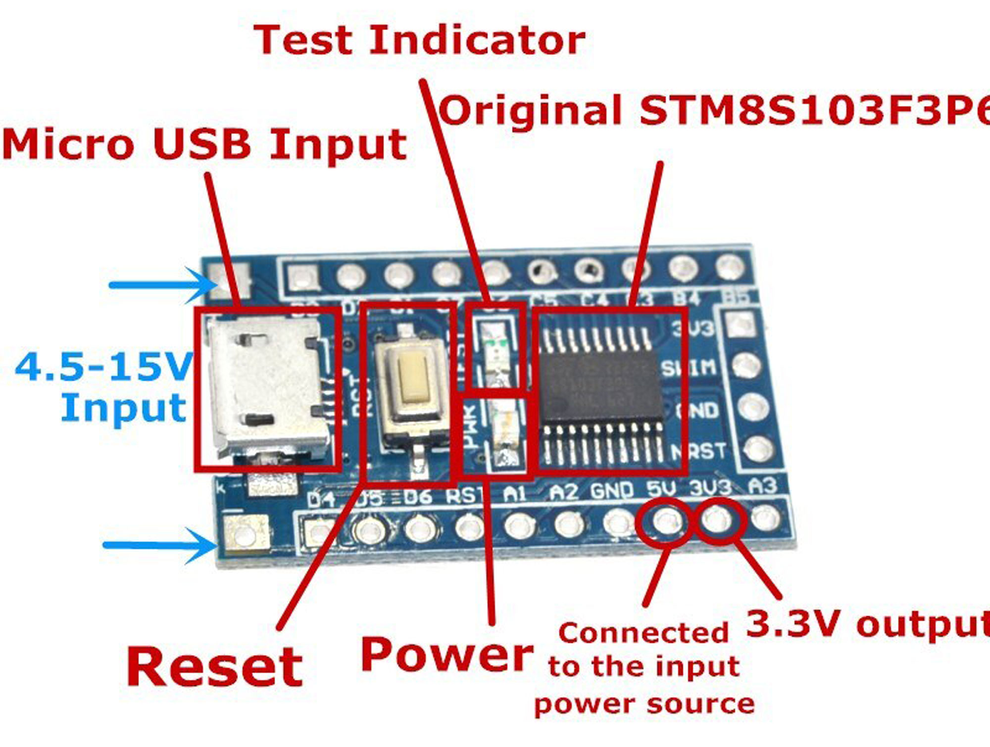Mạch STM8S103F3P6 - Nshop