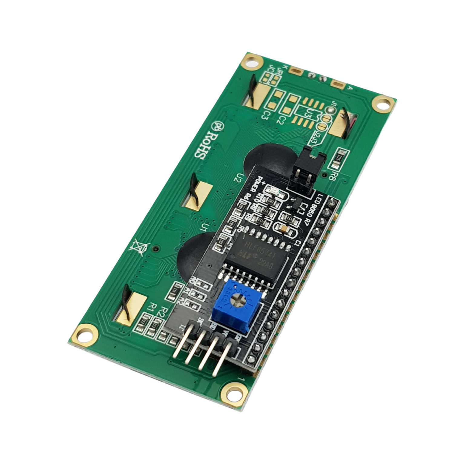 LCD 1602 kèm module I2C màu xanh lá - Nshop