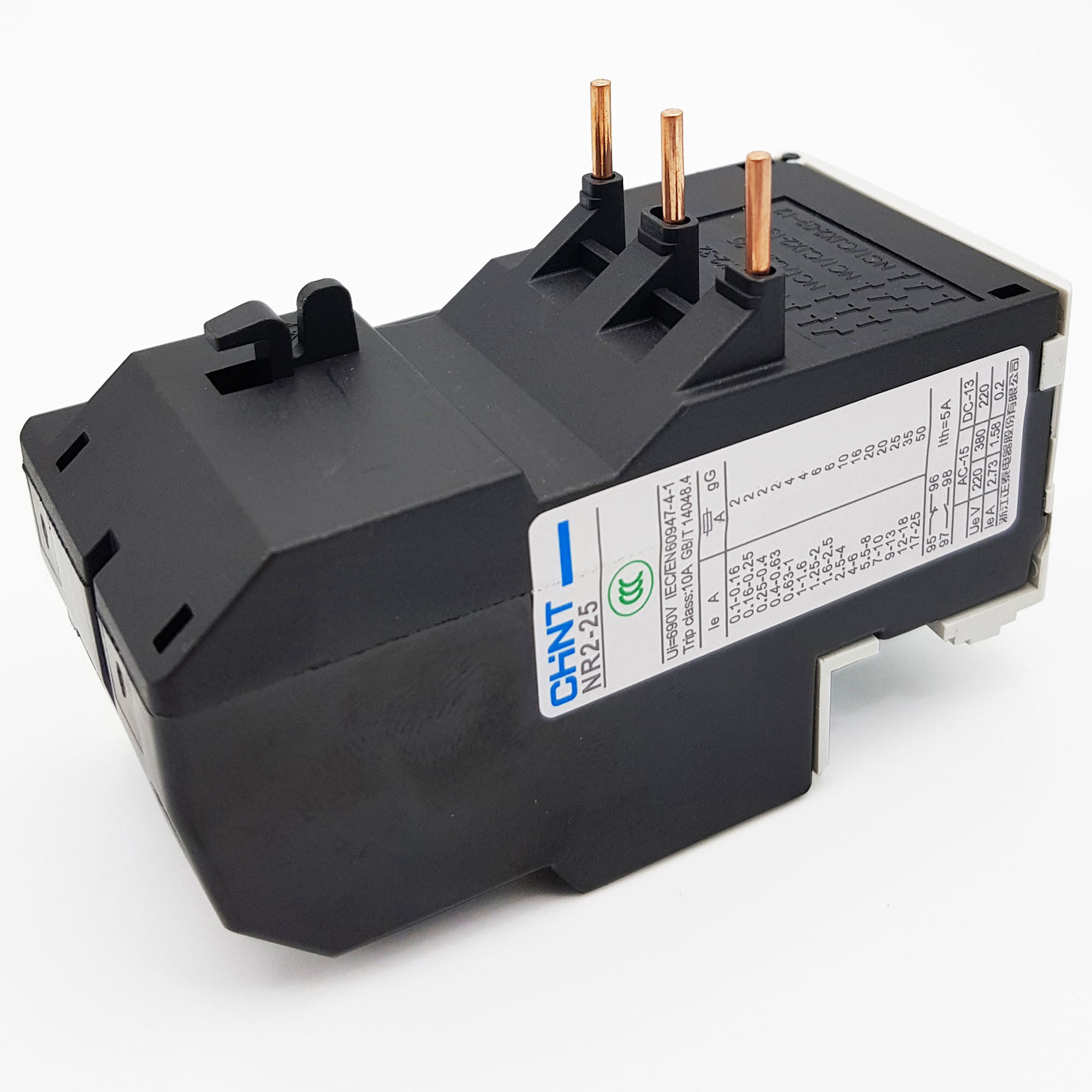 Relay CHINT NR2-25 (Rơ le nhiệt 9-13A và Rơ le nhiệt 17-25A) - Nshop