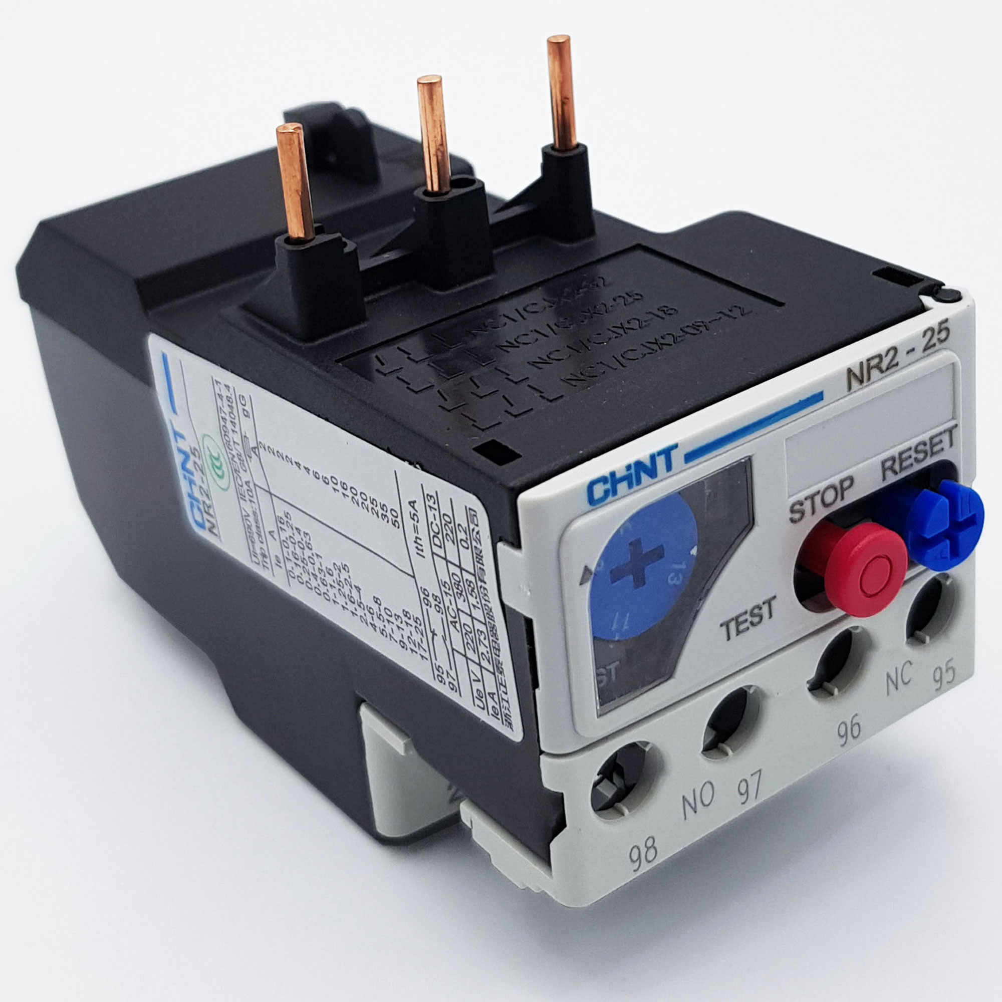 Relay CHINT NR2-25 (Rơ le nhiệt 9-13A và Rơ le nhiệt 17-25A) - Nshop