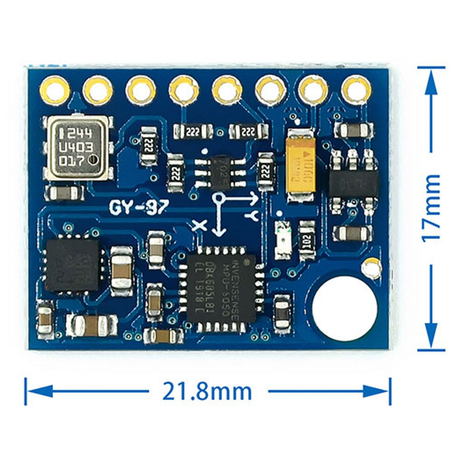 Cảm biến la bàn GY-87 10 DOF MPU6050 + BMP180 + HMC5883L - Nshop