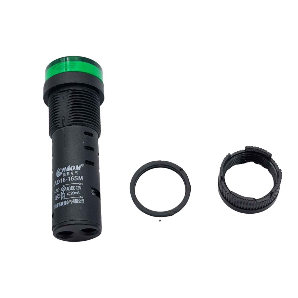 Đèn báo có còi AD16-16SM màu đỏ 12V - Nshop