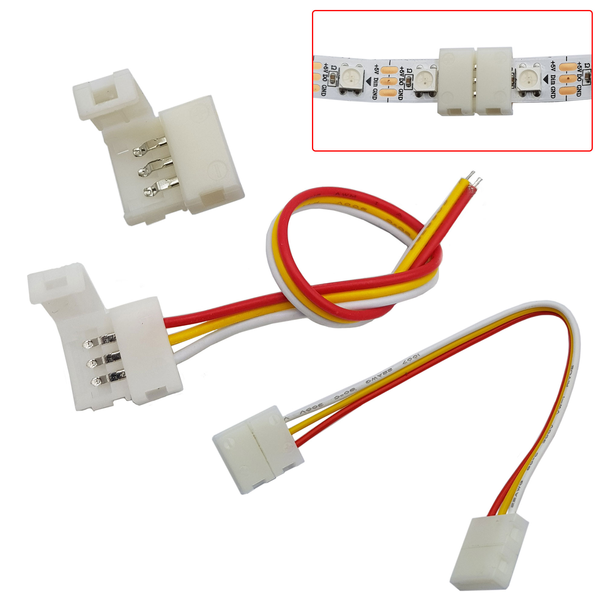 Jack nối LED 3P-10mm đầu nối - Nshop