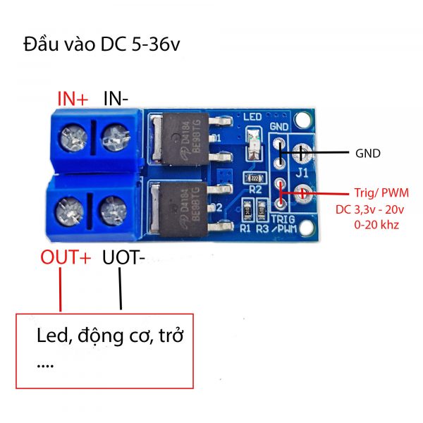 Mạch công suất mosfet D4184 PWM - Nshop