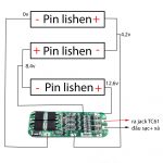 Pin 18650 3S 12.6V 2600mAh tích hợp mạch bảo vệ - Nshop