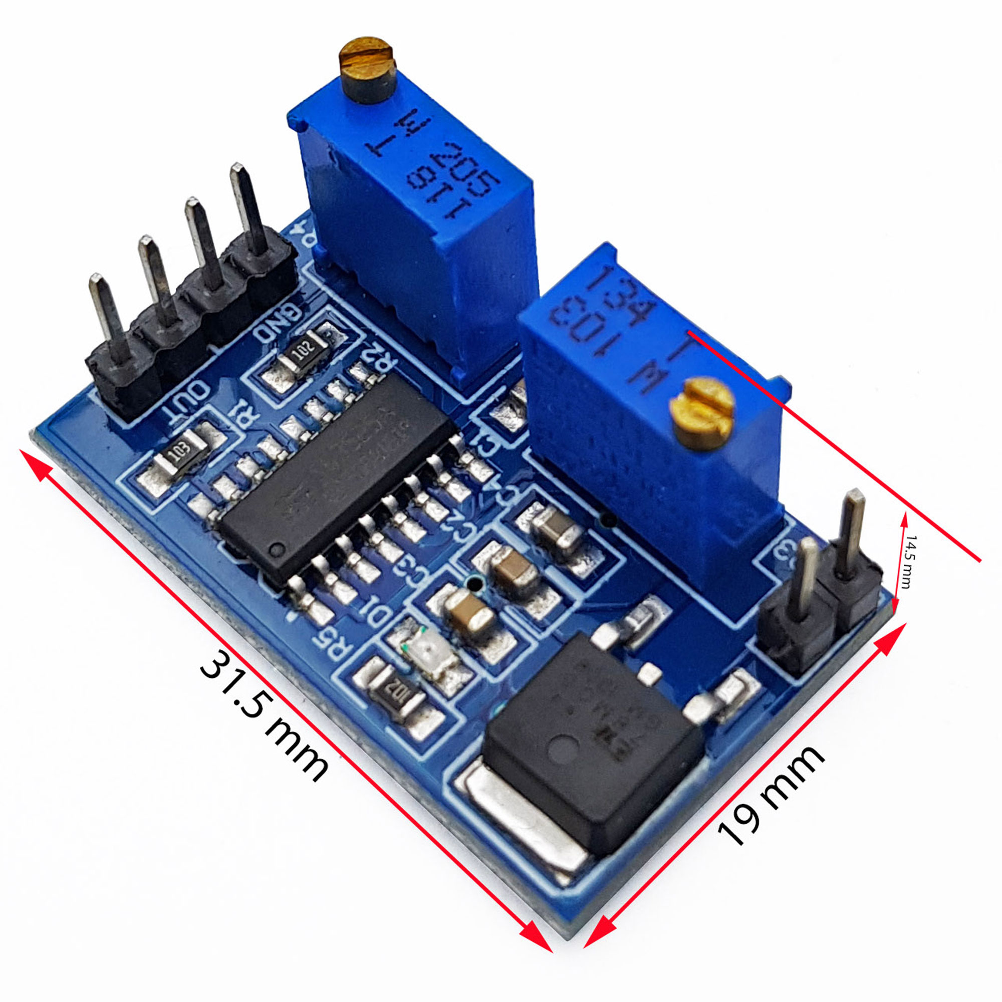 Module tạo xung PWM SG3525, có thể điều chỉnh tần số, độ rộng xung - Nshop