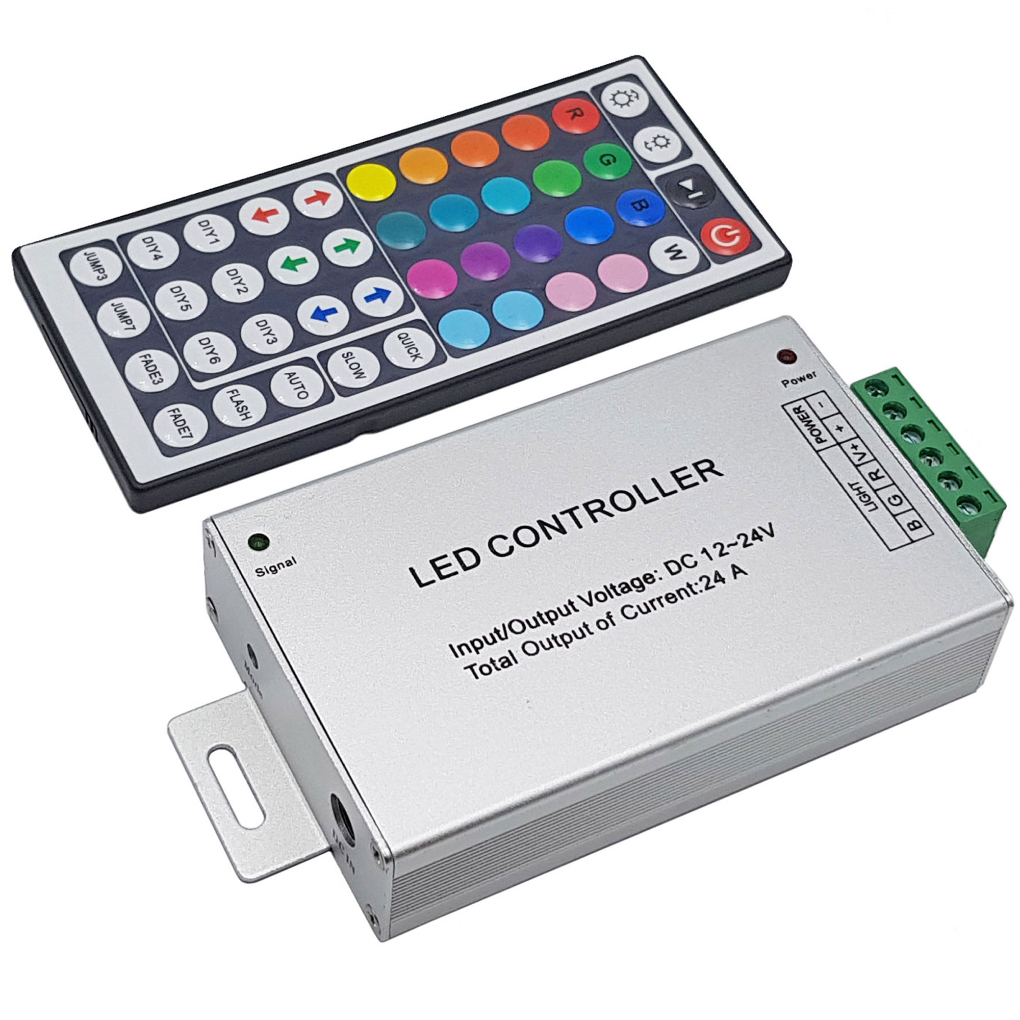 Bộ điều khiển Led Rgb Controller 12-24V 24A + Remote 44 phím - Nshop