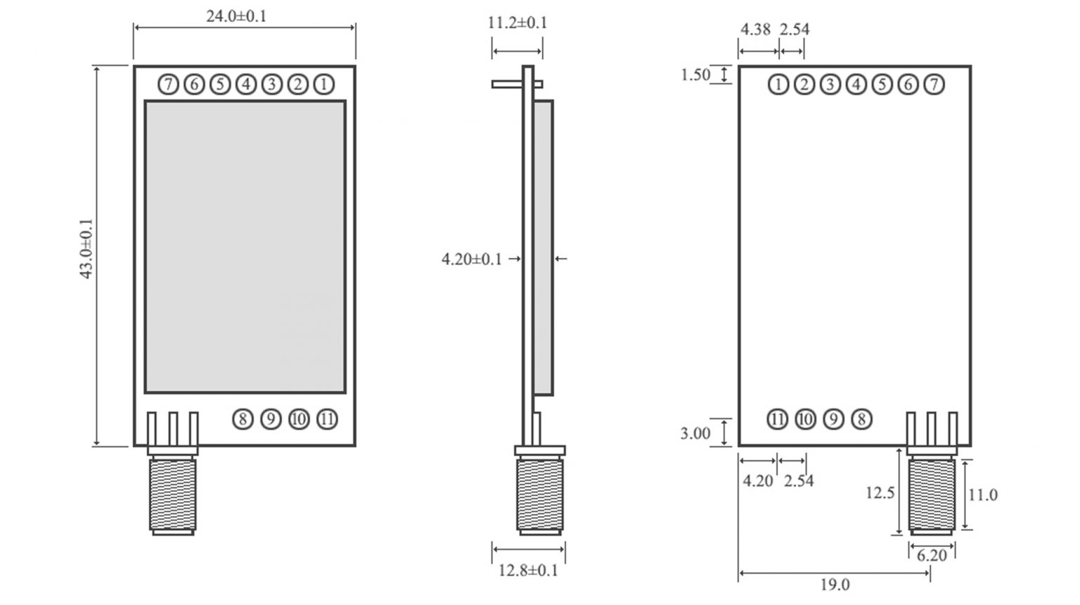Module RF SX1278 Lora E32 433T20D 433Mhz 3000m - Nshop