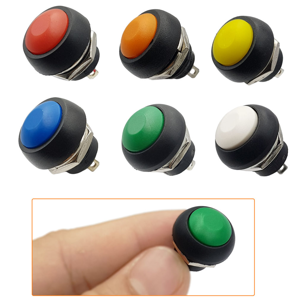 Nút nhấn nhả PBS-33B 12mm màu trắng - Nshop