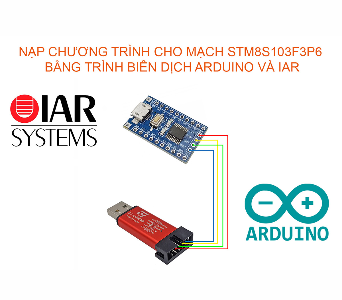 Nạp chương trình đầu tiên cho STM8S103F3P6 với Arduino IDE và IAR - Nshop