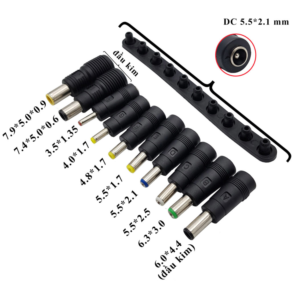 Bộ đầu chuyển đổi từ jack DC 5.5x2.1mm - Nshop