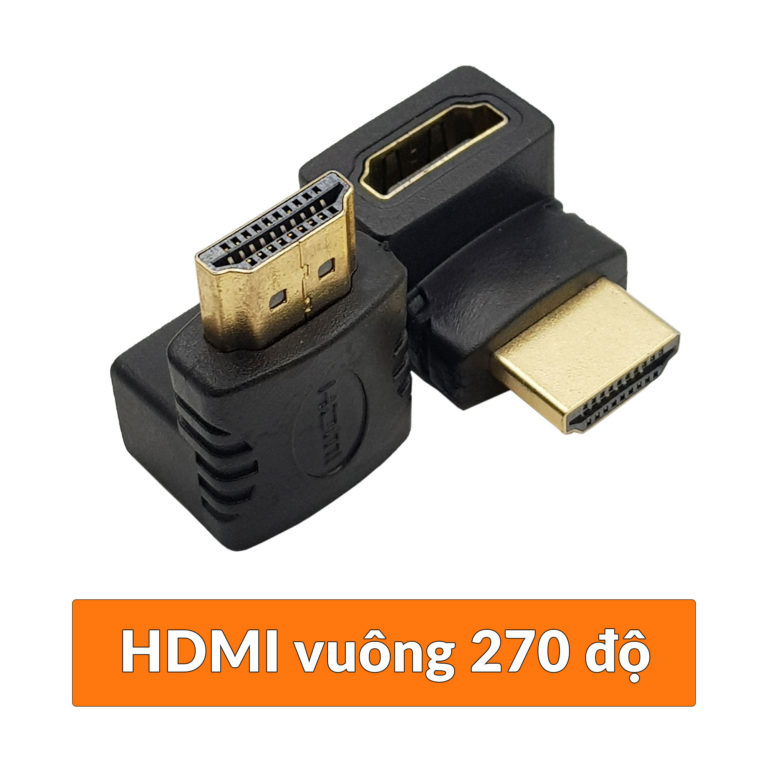Đầu nối HDMI sang HDMI vuông góc Loại 270 độ - Nshop