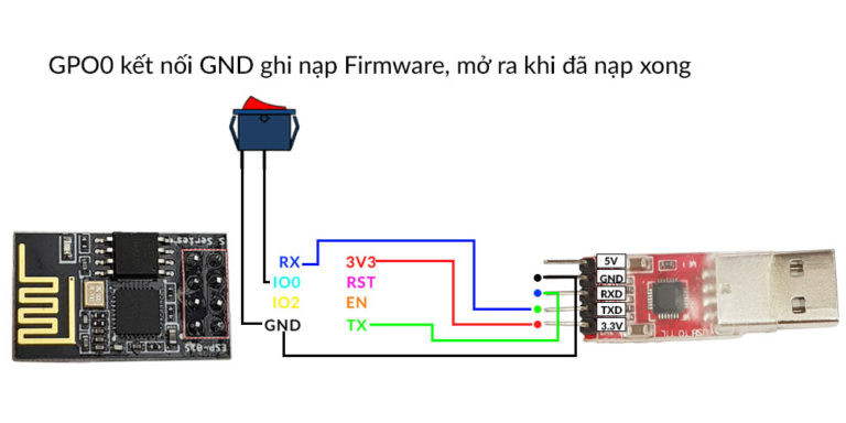 Hướng Dẫn Nạp Firmware Cho Esp 01 Esp01s Nạp Firmware Cho Esp8266 Node Mcu Cách Tạo File Hex