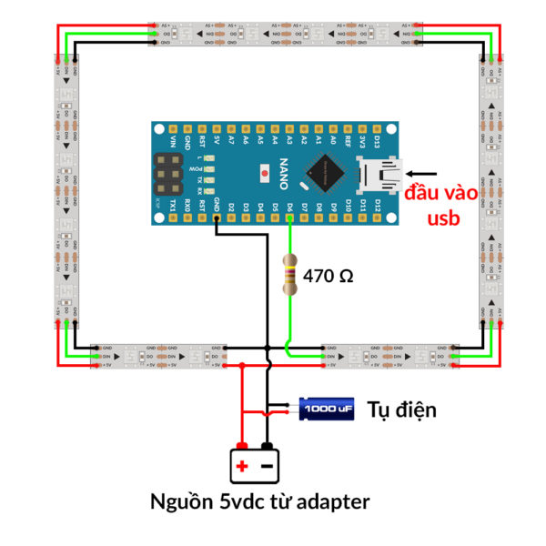Led Ambilight là gì, hướng dẫn làm led Ambilight với Arduino - Nshop