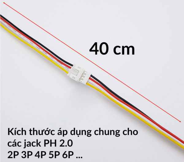 Cặp dây Bus PH2.0mm dài 40cm - Nshop
