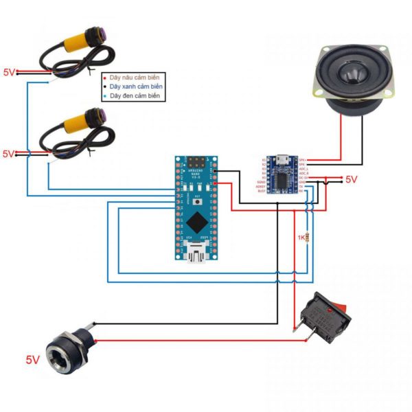 Combo tự chế bộ phát âm thanh tự động V3 - Nshop